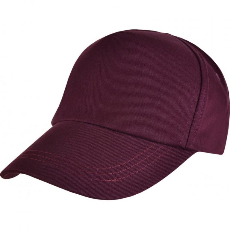 Plain Maroon Baseball Cap | Just Schoolwear